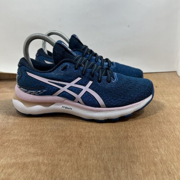 Asics | Shoes | Asics Gelnimbus 24 Womens Size 65 Shoes Blue Pink ...